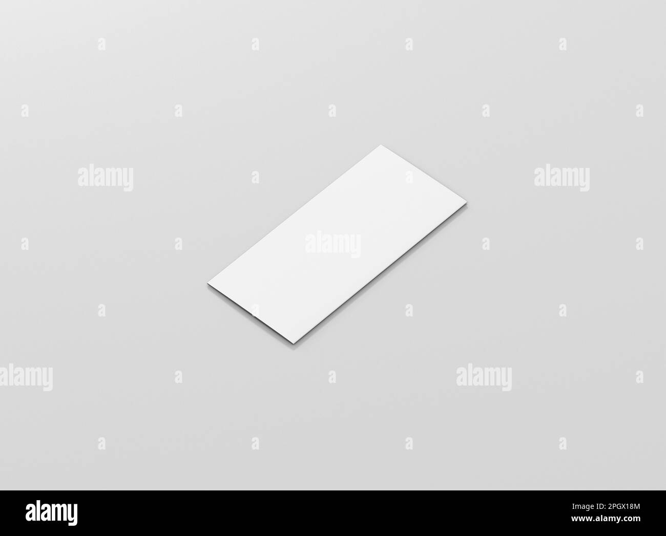 4 Roll Fold Brochure Mockup DL Back Side Stock Photo - Alamy