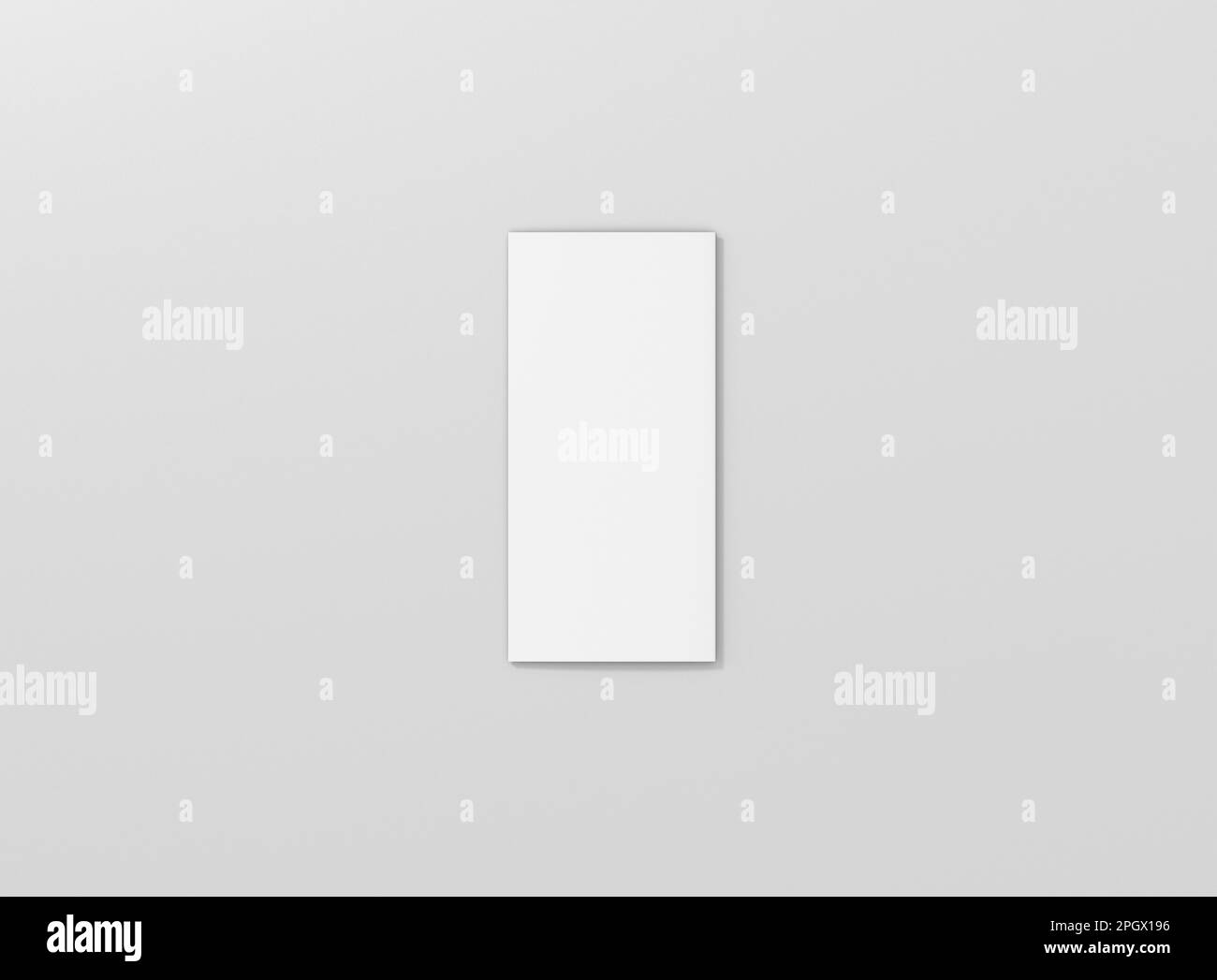 4 Roll Fold Brochure Mockup DL Back Top Stock Photo - Alamy