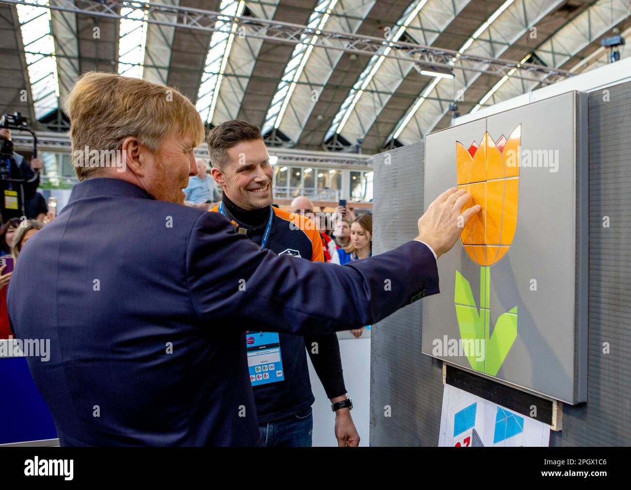 Amsterdam, Niederlande. 24th Mar, 2023. King Willem-Alexander of The ...