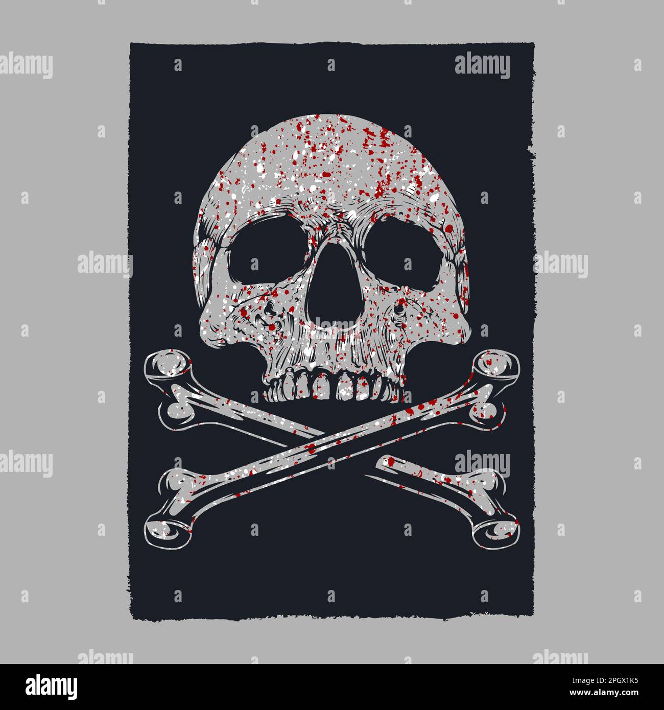 Skull and bones vector design. Editable, resizable, EPS 10, vector ...
