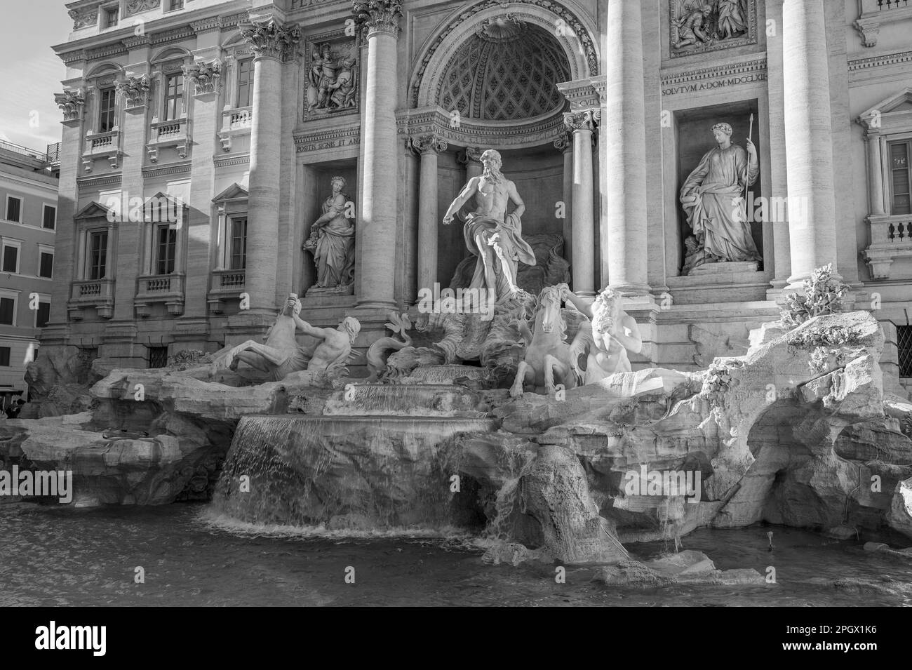 The Trevi Fountain is the largest of the famous fountains in Rome ...