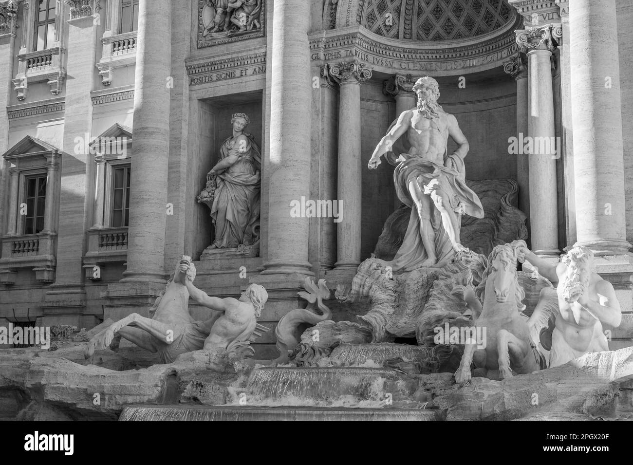 The Trevi Fountain is the largest of the famous fountains in Rome ...