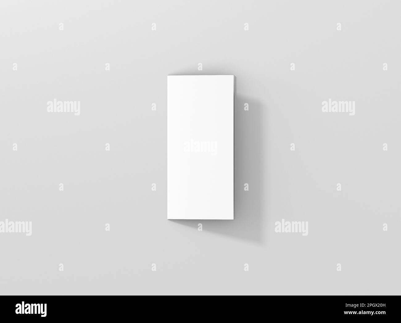 4 Roll Fold Brochure Mockup DL Top Stock Photo - Alamy
