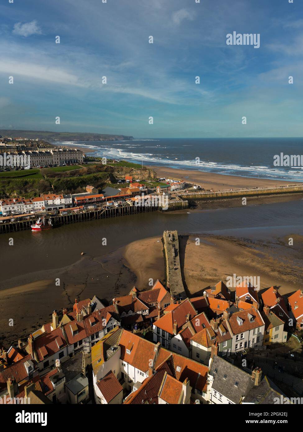 Whitby aerial hi-res stock photography and images - Alamy