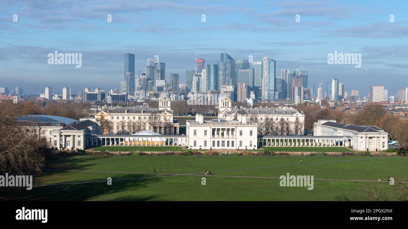 Greenwich.London.United Kingdom.Decamber 1st 2022.Panoramic photo of ...