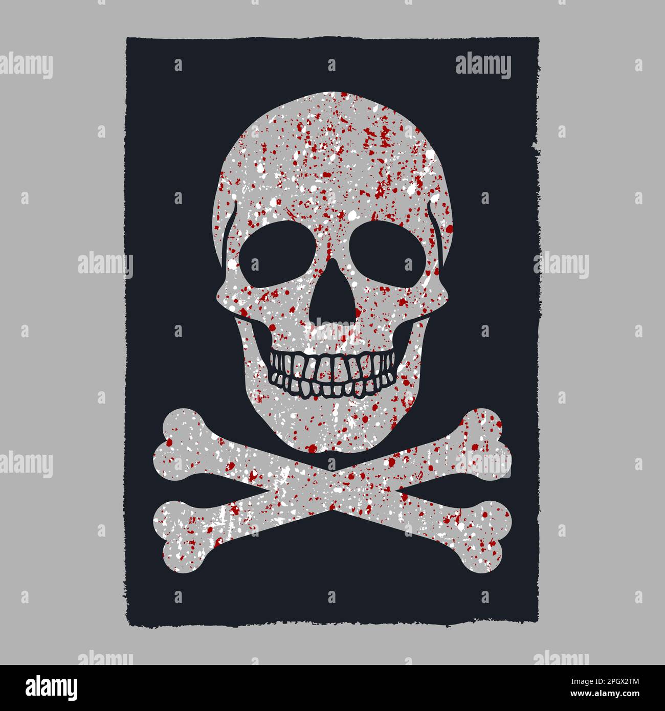 Skull and bones vector design. Editable, resizable, EPS 10, vector ...