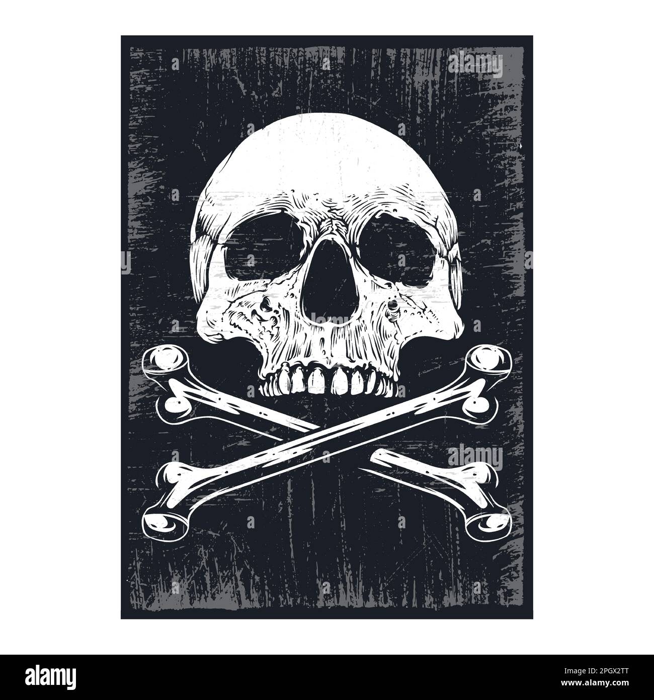 Skull and bones vector design. Editable, resizable, EPS 10, vector ...