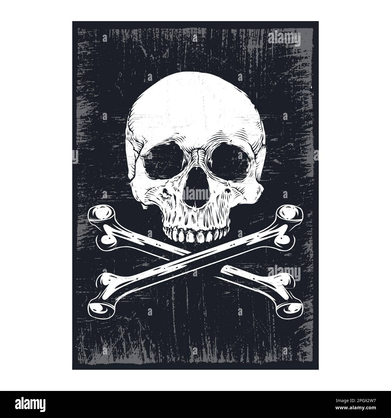 Skull and bones vector design. Editable, resizable, EPS 10, vector ...
