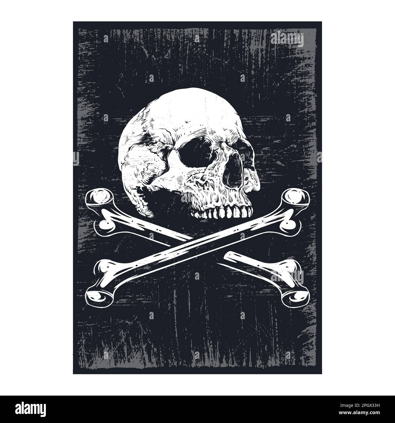 Skull and bones vector design. Editable, resizable, EPS 10, vector ...