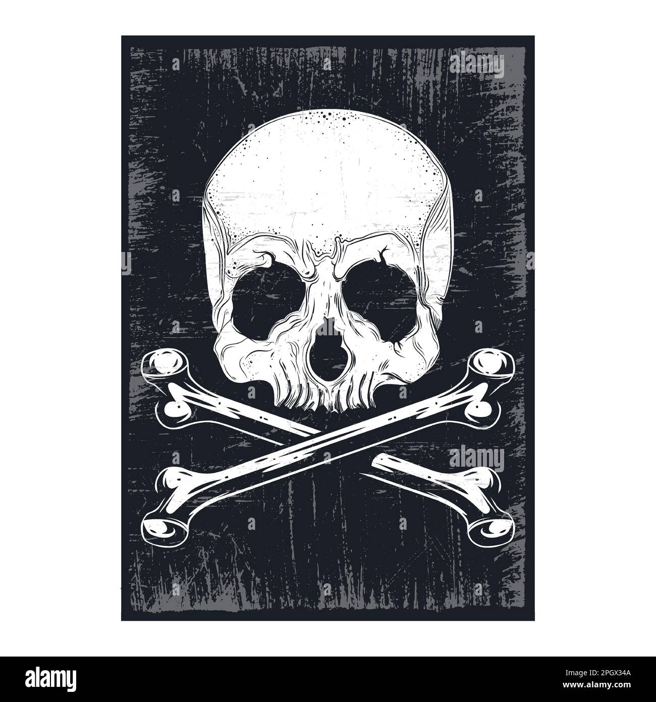 Skull and bones vector design. Editable, resizable, EPS 10, vector ...