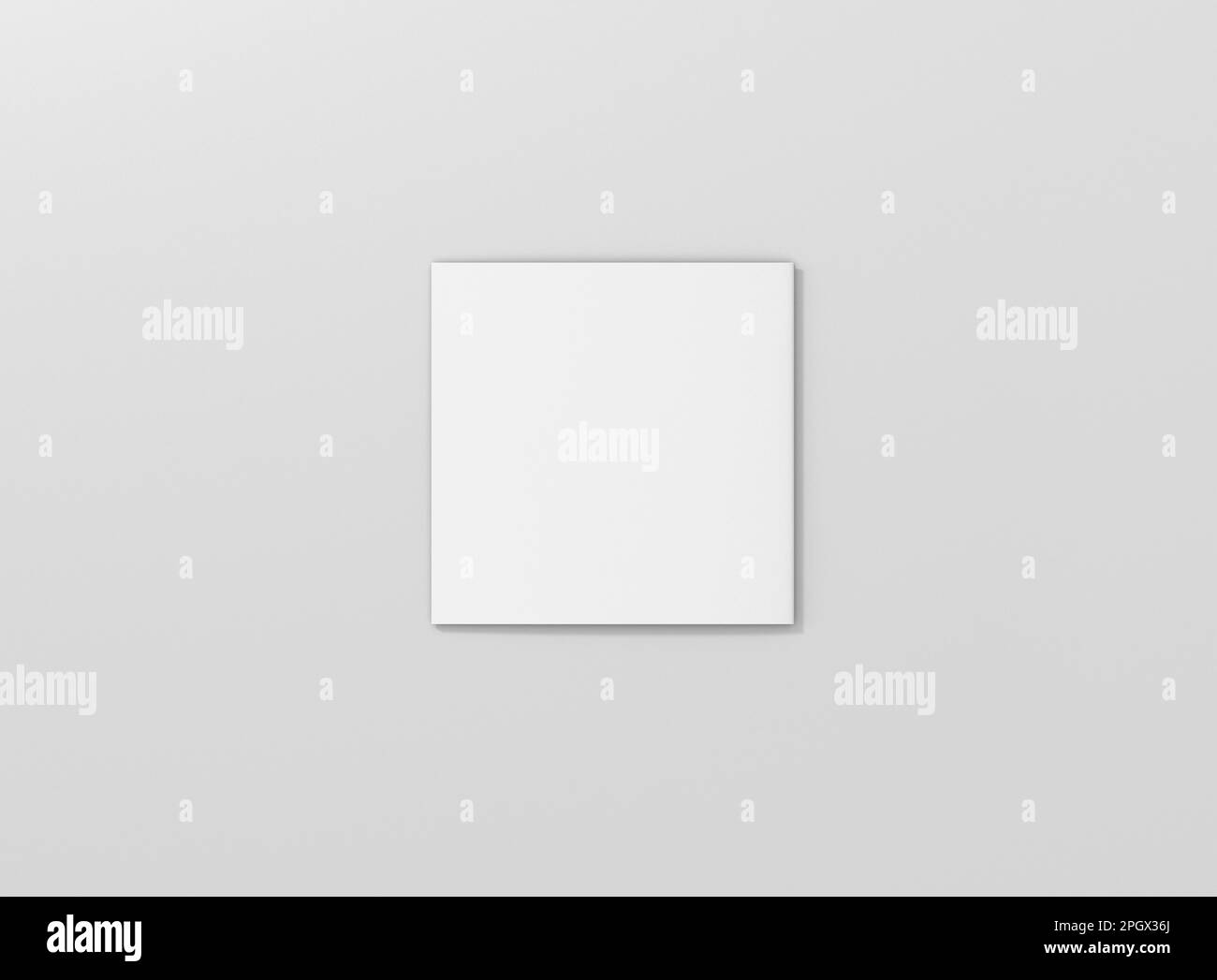 4 Roll Fold Brochure Mockup Square Back Top Stock Photo - Alamy