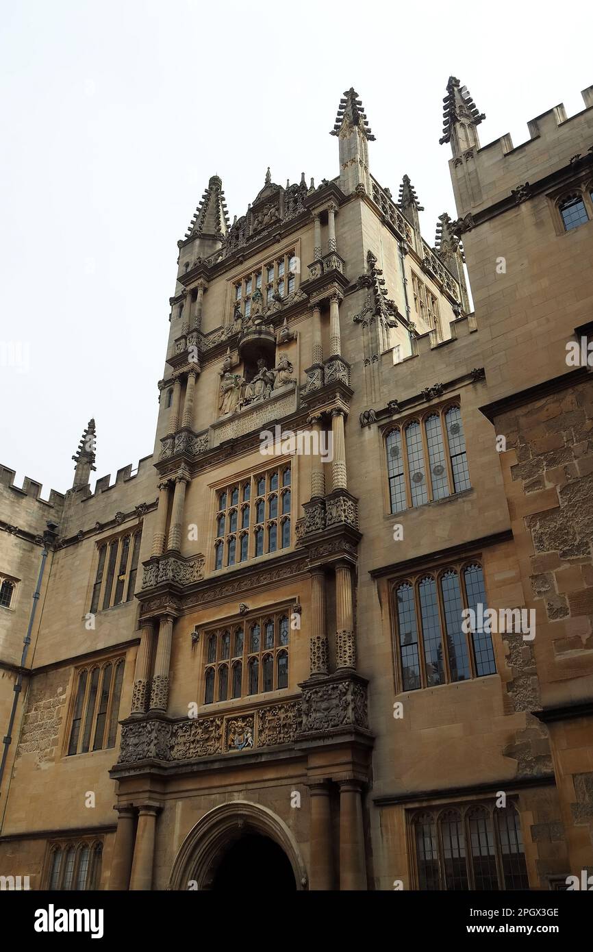 Bodleian Library, University of Oxford, Anglia, United Kingdom, Europe ...