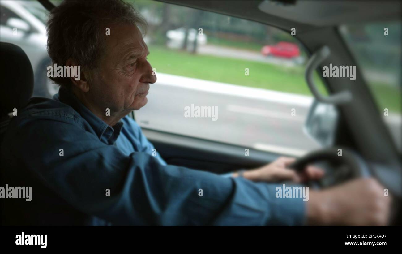 Senior driving inside moving vehicle hi-res stock photography and ...