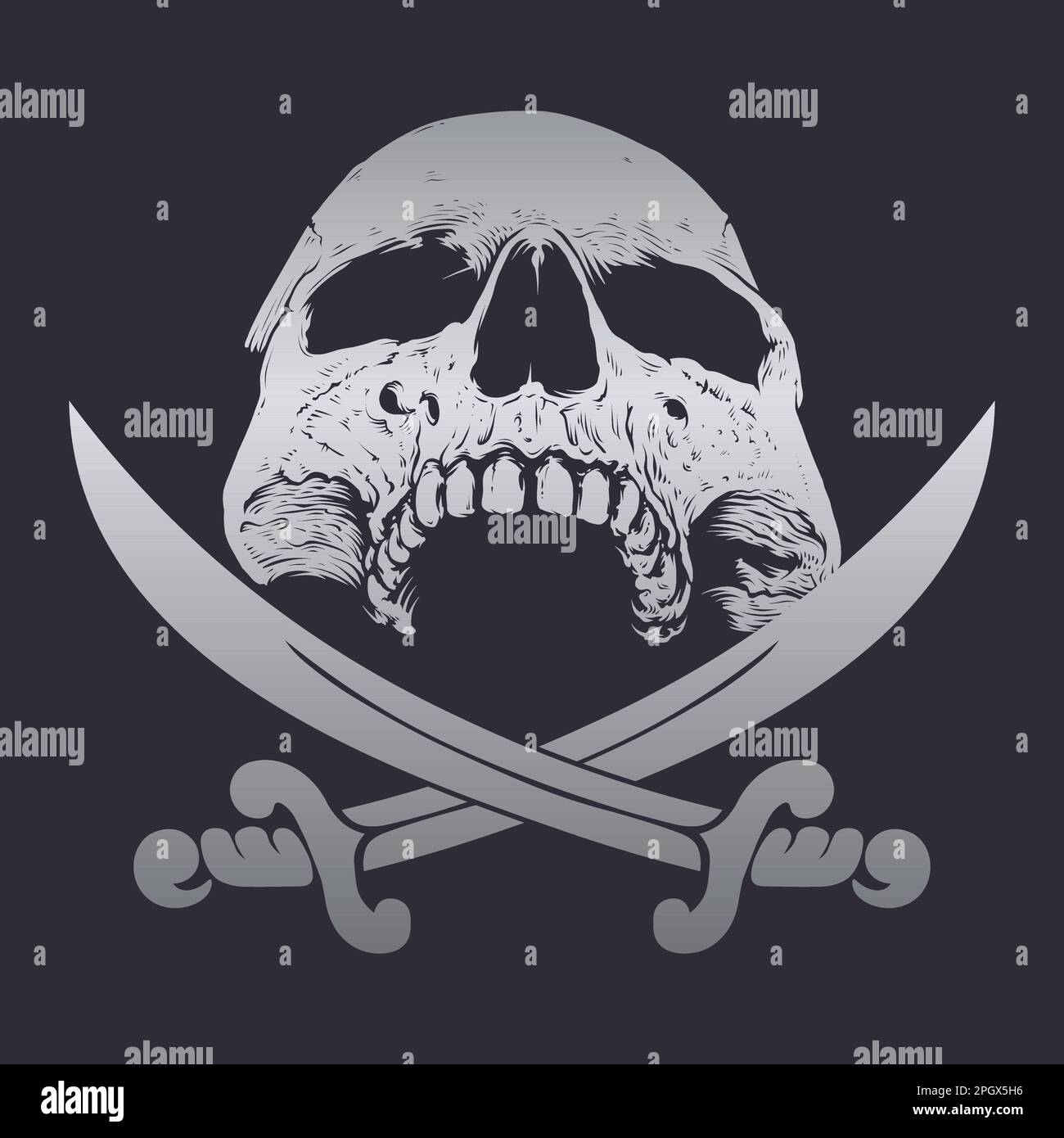 Sword and skull design vector. Editable, resizable, EPS 10, vector ...