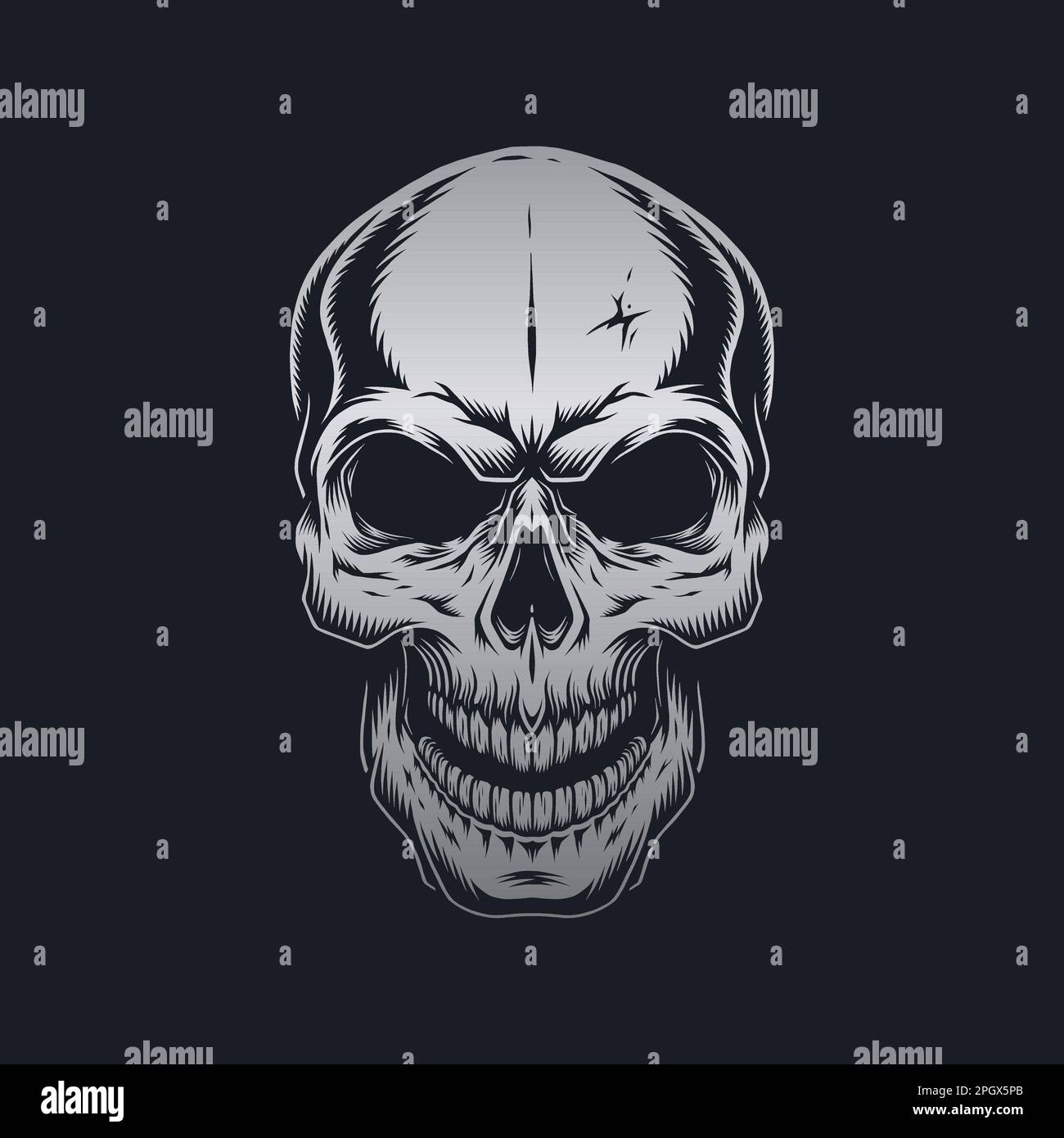 Skull and bones vector design. Editable, resizable, EPS 10, vector ...