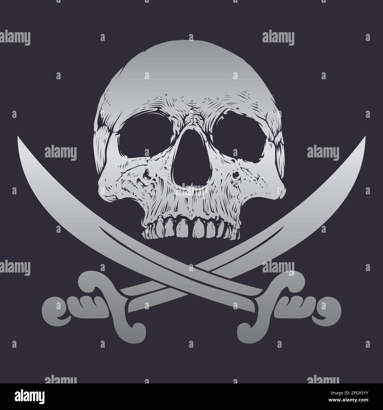 Sword and skull design vector. Editable, resizable, EPS 10, vector ...
