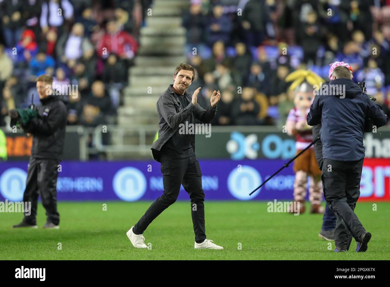 Wigan, UK. 24th Mar, 2023. Dan Sarginson former Wigan Warriors player ...