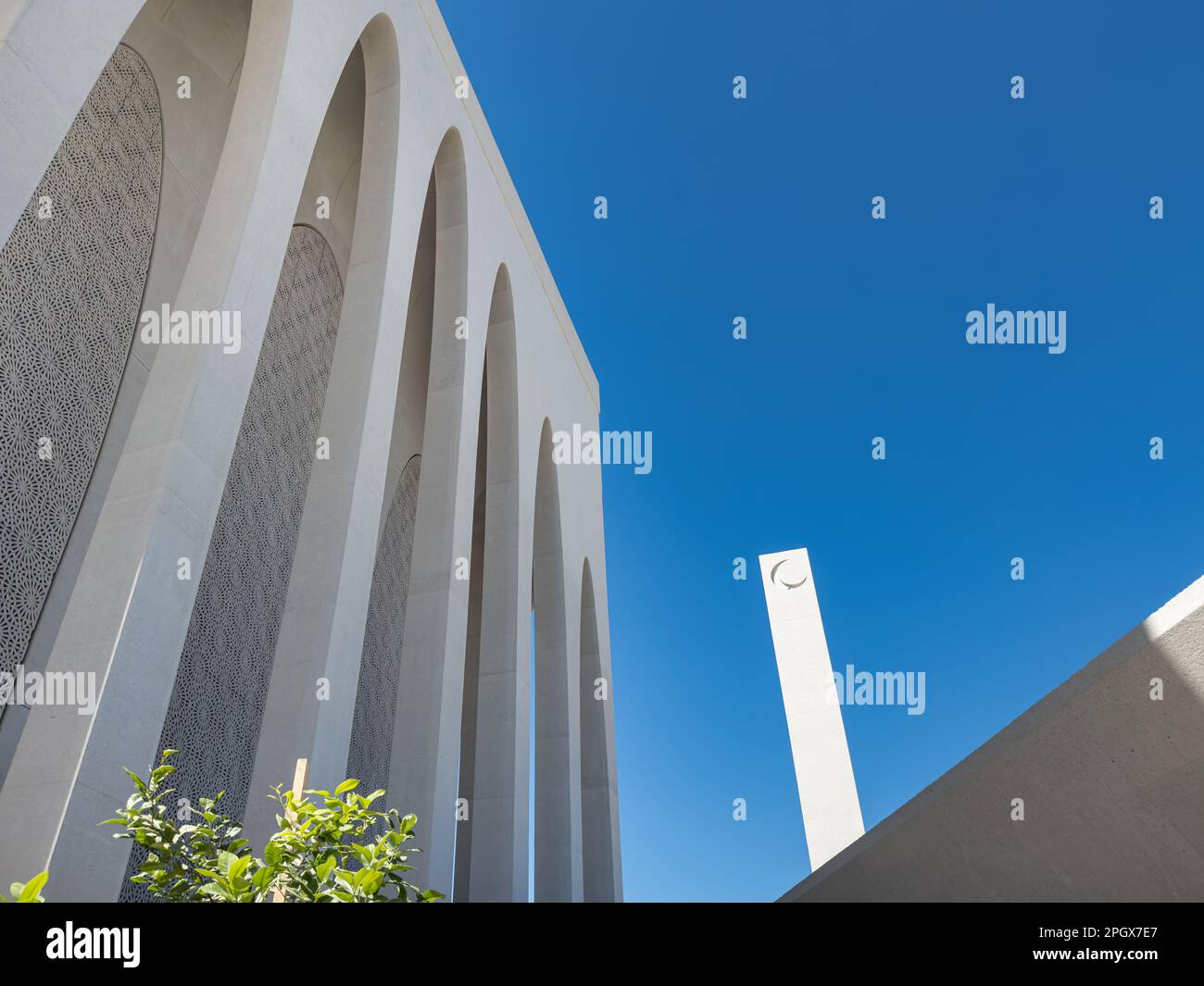 Latticework and Mashrabiya details of The Mosque at the The Abrahamic ...