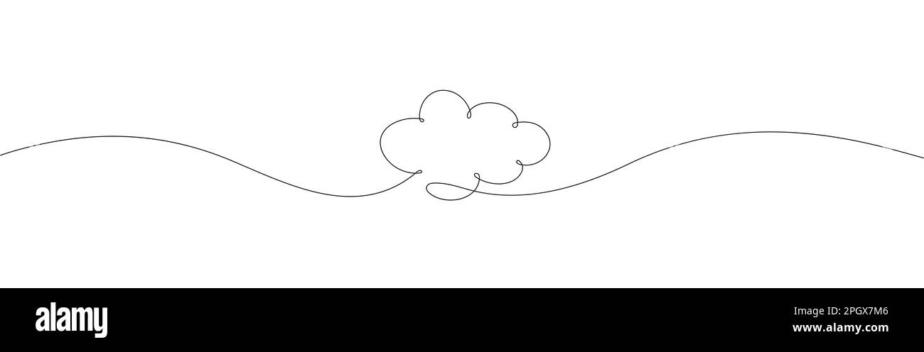 Cloud Line Drawings