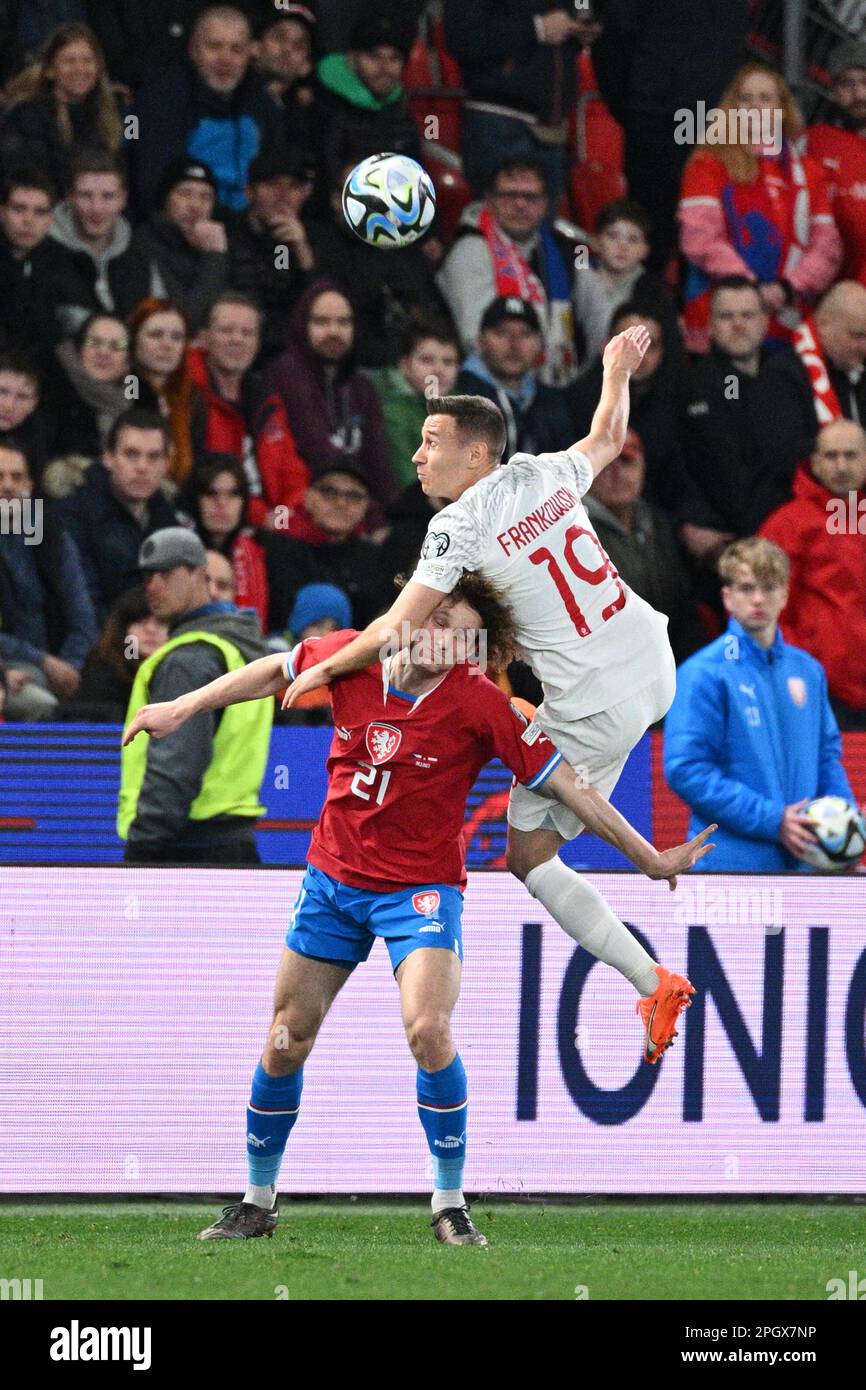 Prague, Czech Republic. 24th Mar, 2023. From left Czech Alex Kral ...