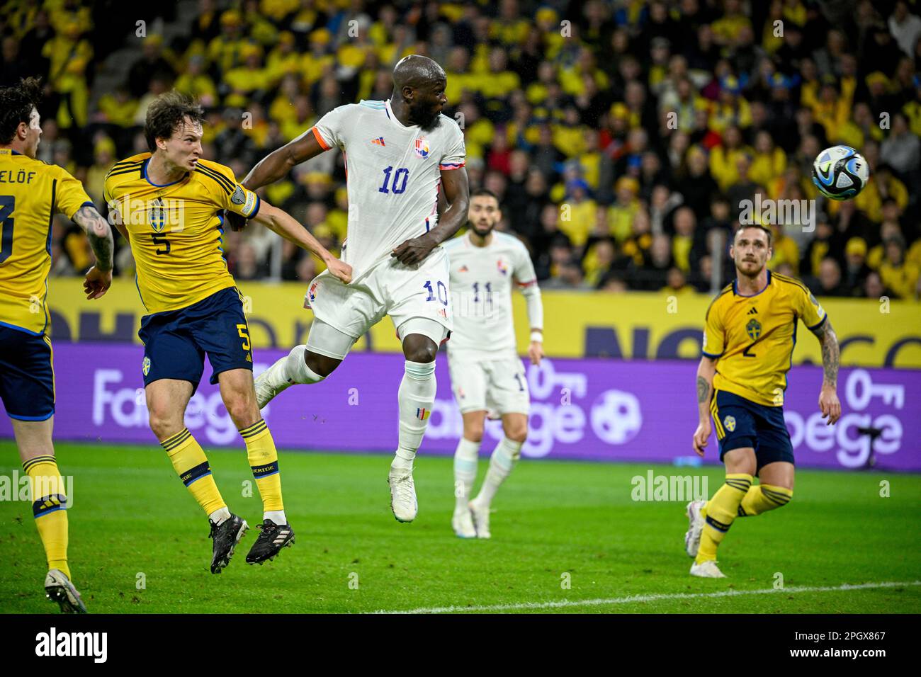 Belgium's Romelu Lukaku scores 0-1 during the UEFA Euro 2024 group F ...