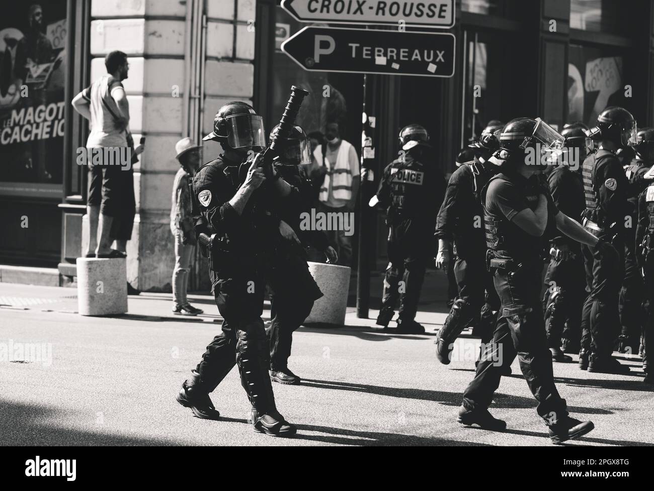 Police power france hi-res stock photography and images - Alamy