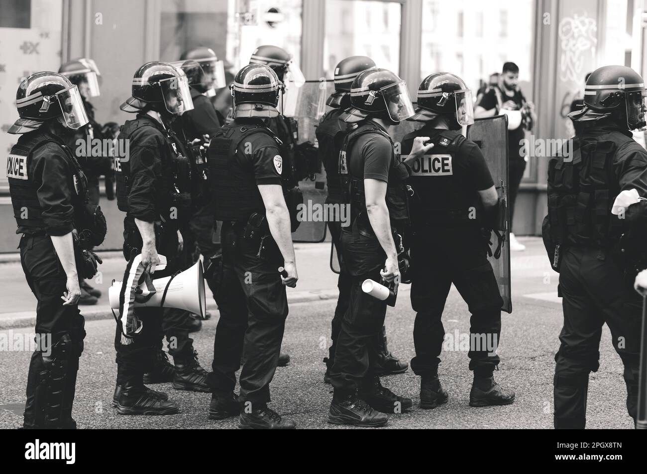 Police power france hi-res stock photography and images - Alamy