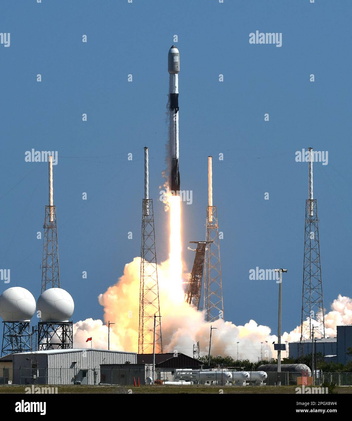Cape Canaveral, United States. 24th Mar, 2023. A SpaceX Falcon 9 rocket ...