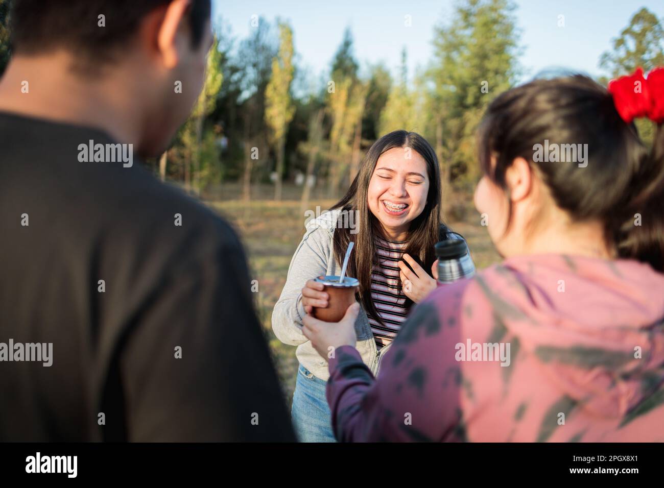 Mate drink sharing hi-res stock photography and images - Alamy
