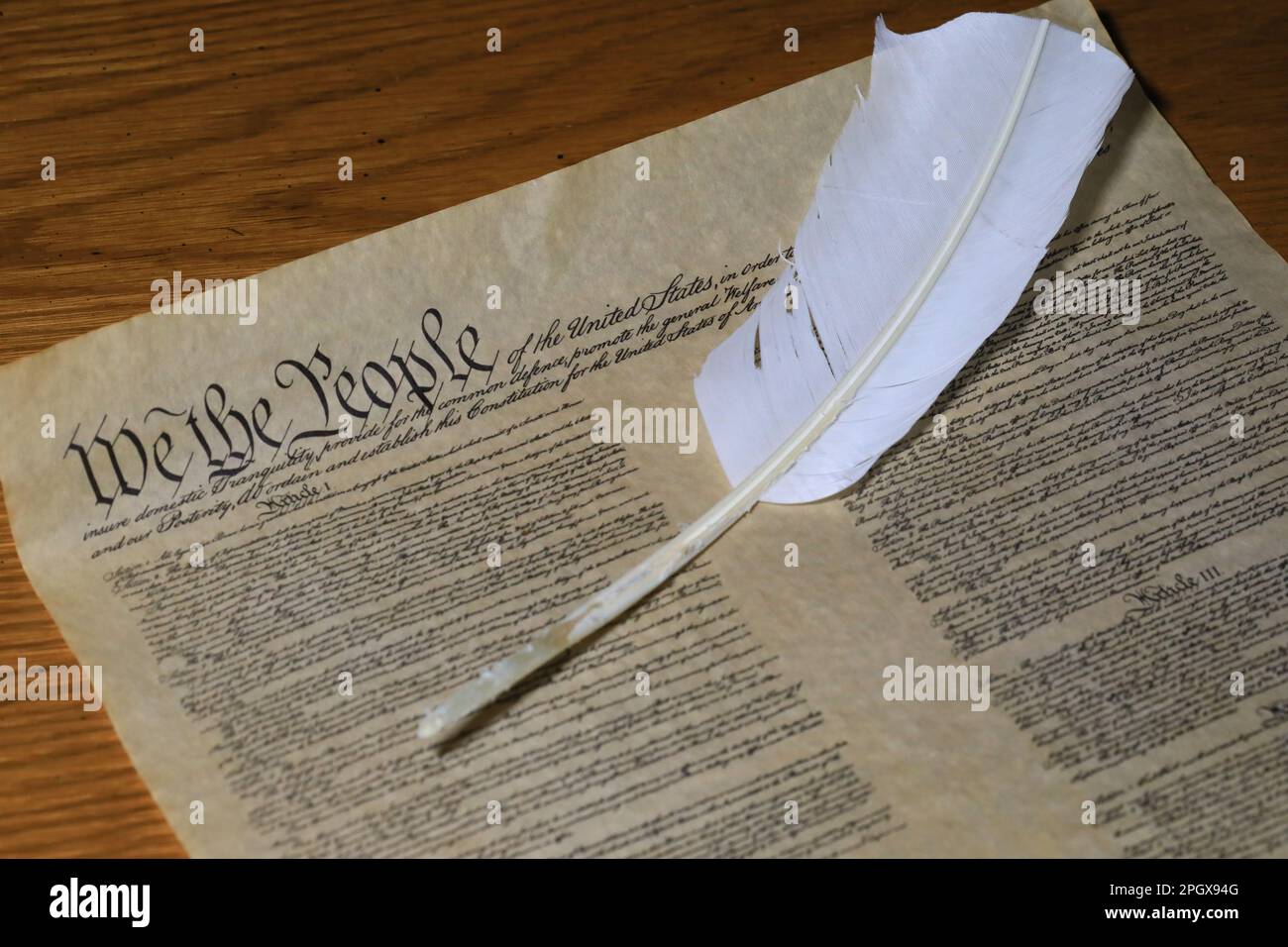 Constitution of the USA Stock Photo - Alamy