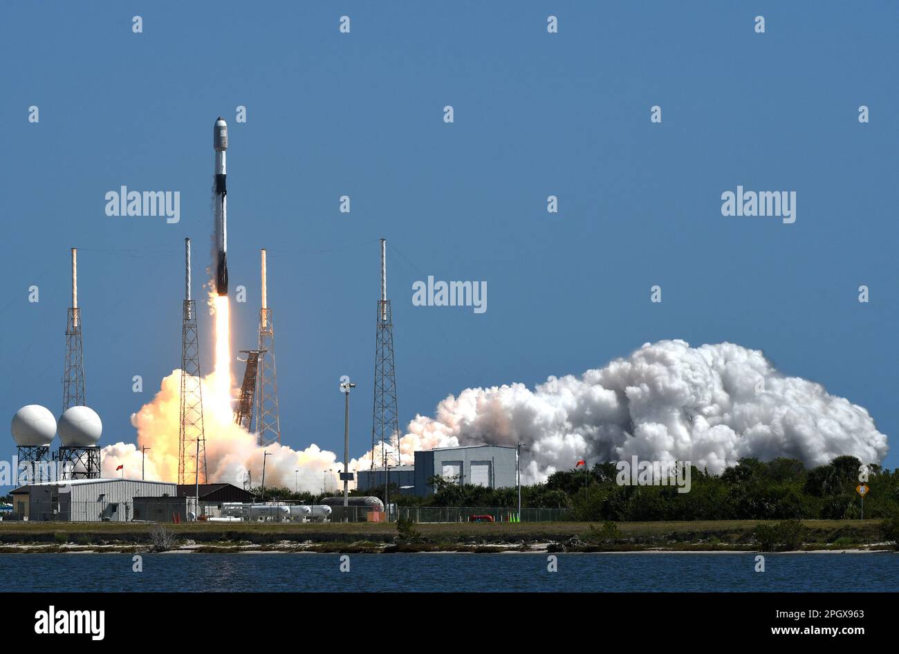Cape Canaveral, United States. 24th Mar, 2023. A SpaceX Falcon 9 rocket ...