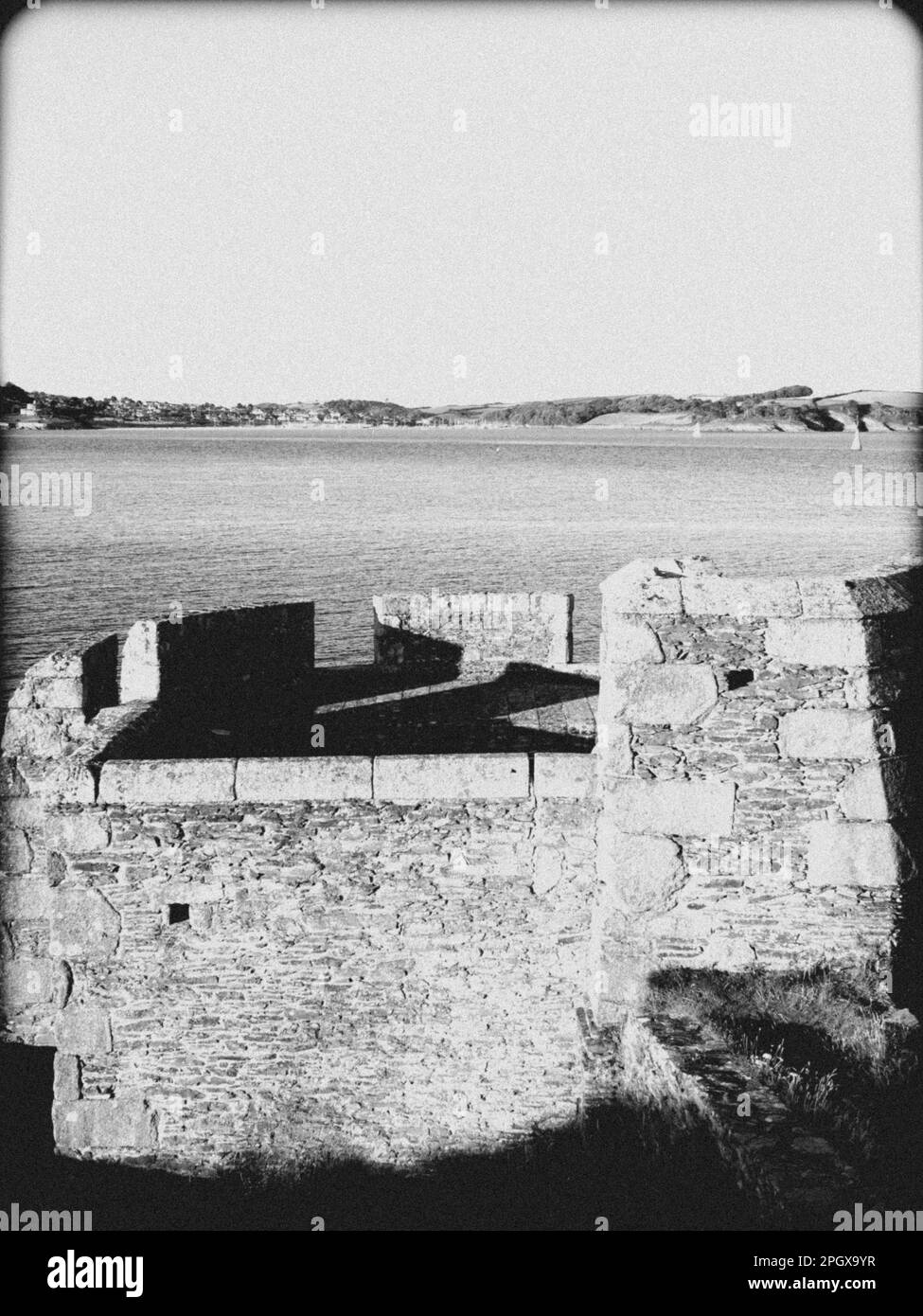 Black and White Landscape, Little Dennis Fort, Pendennis Point ...