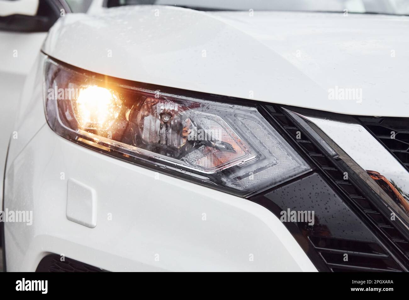 Front part headlights white hi-res stock photography and images - Alamy