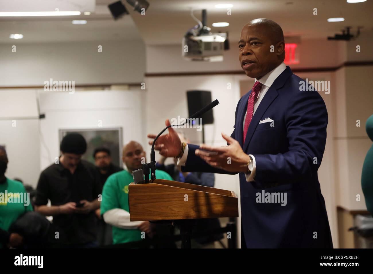 New York, NY, USA. 24th Mar, 2023. New York City Mayor Eric Adams and ...