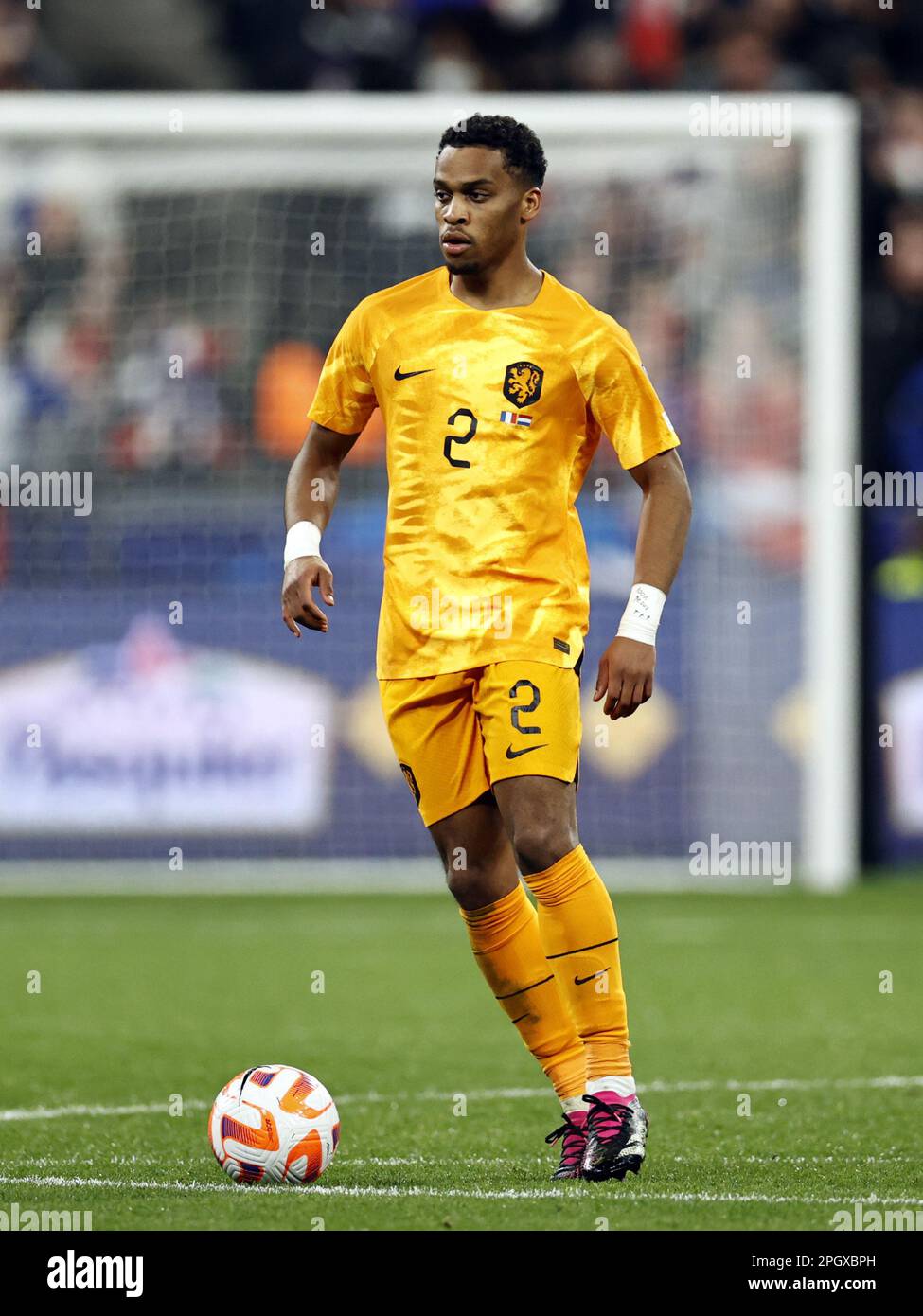 SAINT-DENIS - Jurrien Timber of Holland during the UEFA EURO 2024 ...