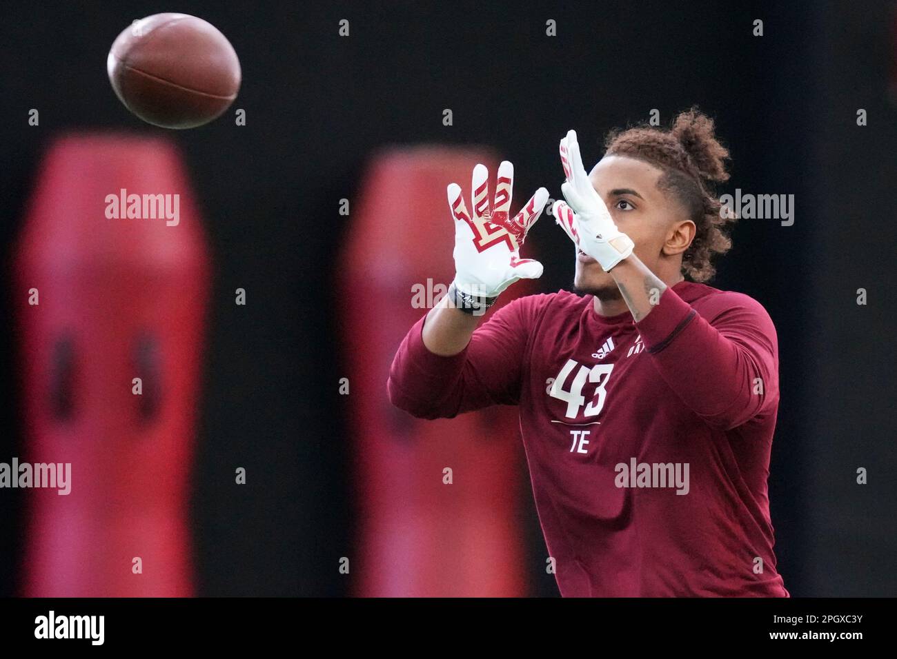 Former Boston College Eagles tight end Isaiah Miranda during a football ...