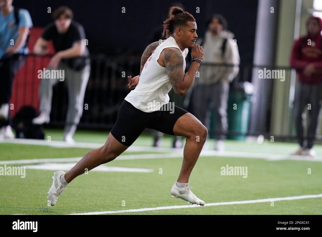 Former Boston College Eagles tight end Isaiah Miranda during a football ...