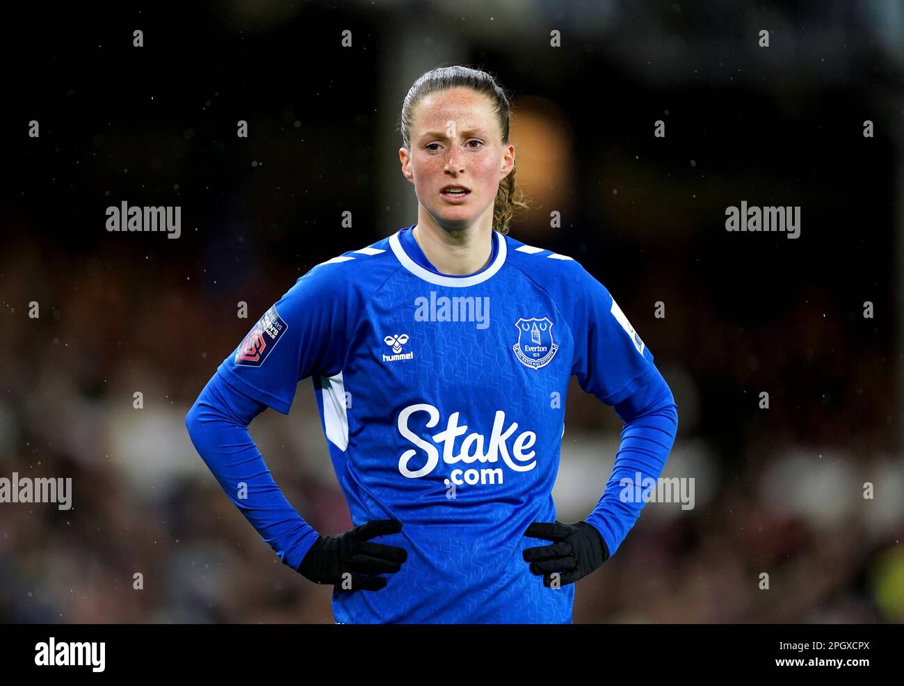 Everton's Nicoline Sorensen during the Barclays Women's Super League ...