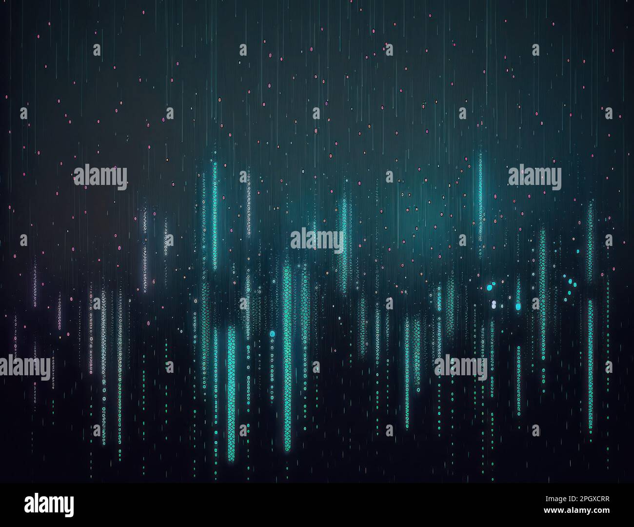 Abstract Background An Image Similar To A Binary Code On Black Background The Power Of Big 3845