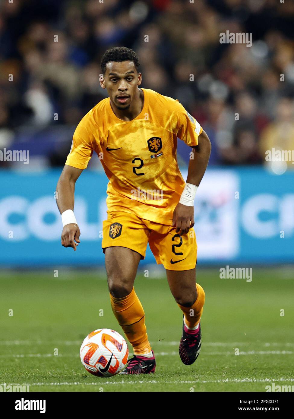 SAINT-DENIS - Jurrien Timber of Holland during the UEFA EURO 2024 ...