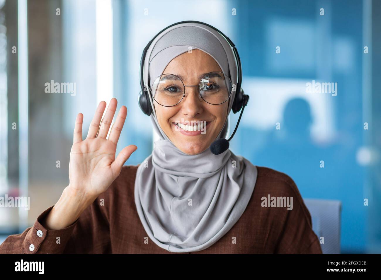 Closeup portrait young muslim female hi-res stock photography and ...