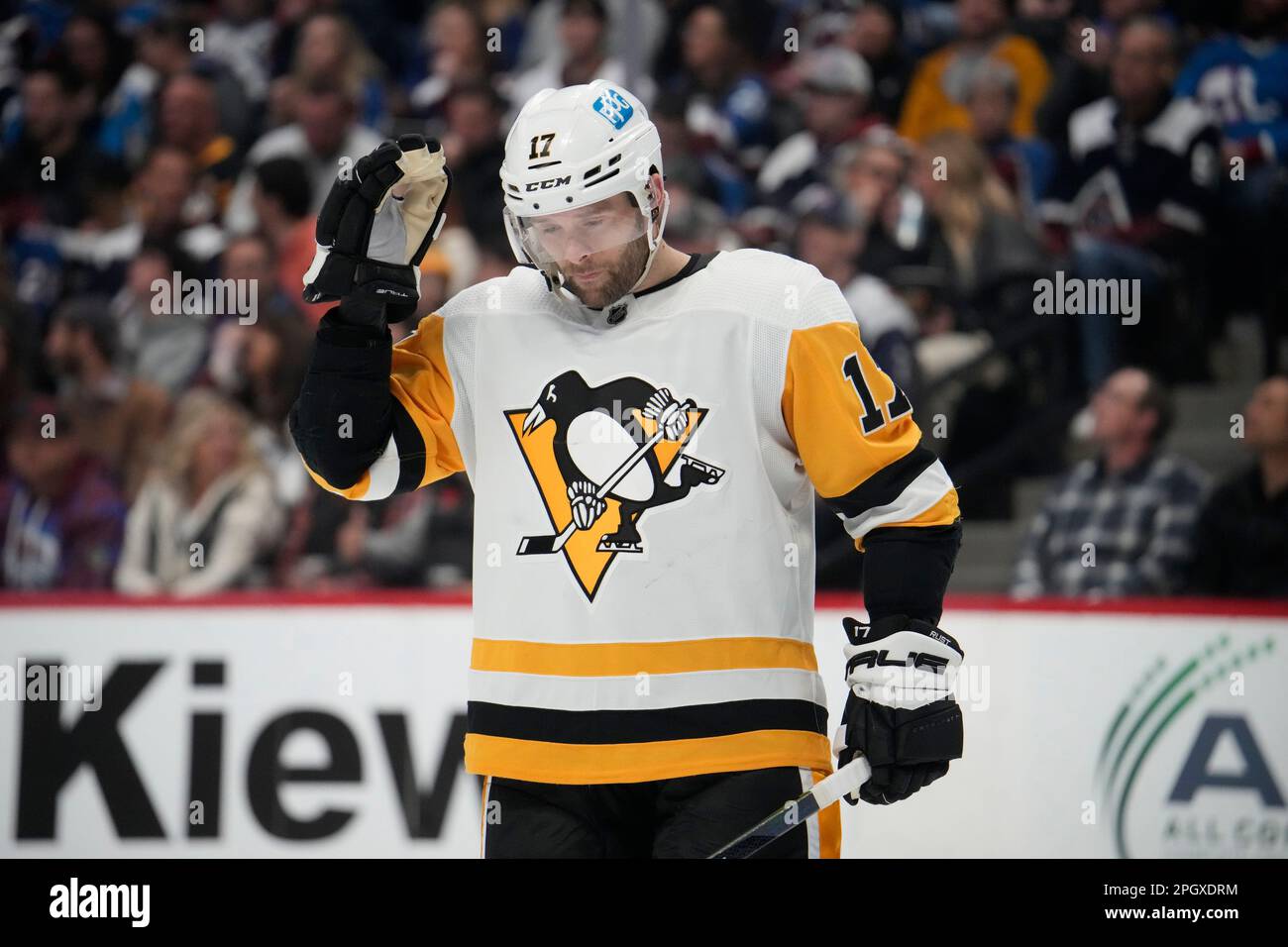 Pittsburgh Penguins right wing Bryan Rust (17) in the second period of ...