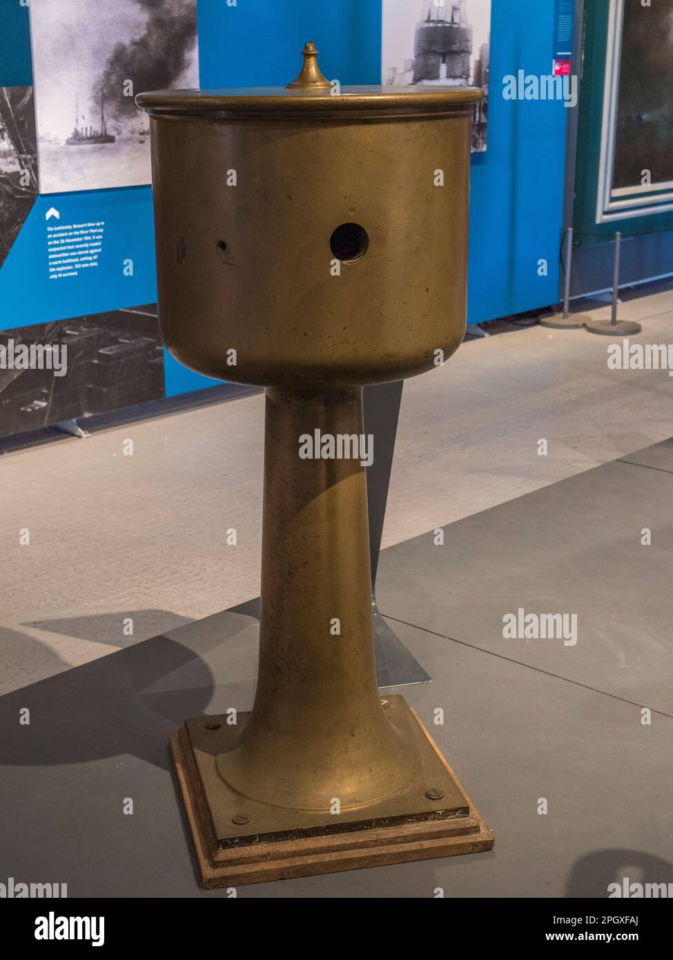 Steering Standard from HMS Daffodil (a River Mersey passenger ferry) in ...