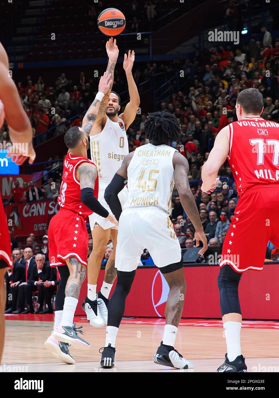 Milan, Italy. 24th Mar, 2023. Nick Weiler-Babb (FC Bayern Munich ...