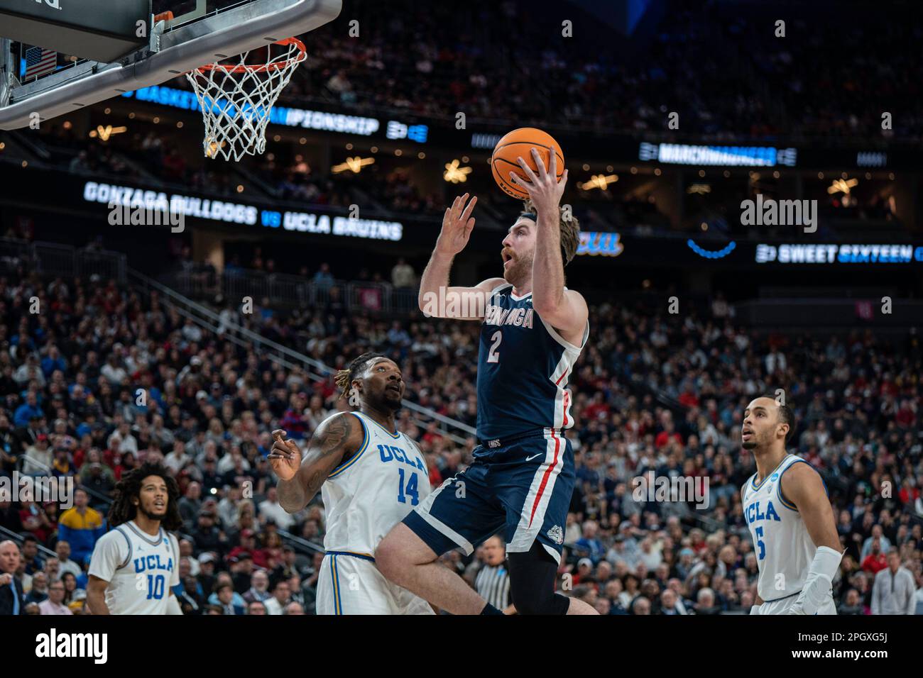 Las Vegas, United States. 23rd Mar, 2023. Gonzaga Bulldogs forward Drew ...