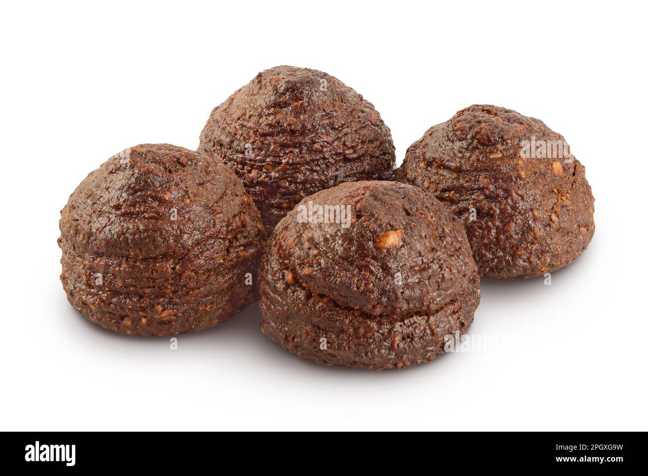 chocolate cookie with kerob, banana, cashew, sunflower seeds and ...