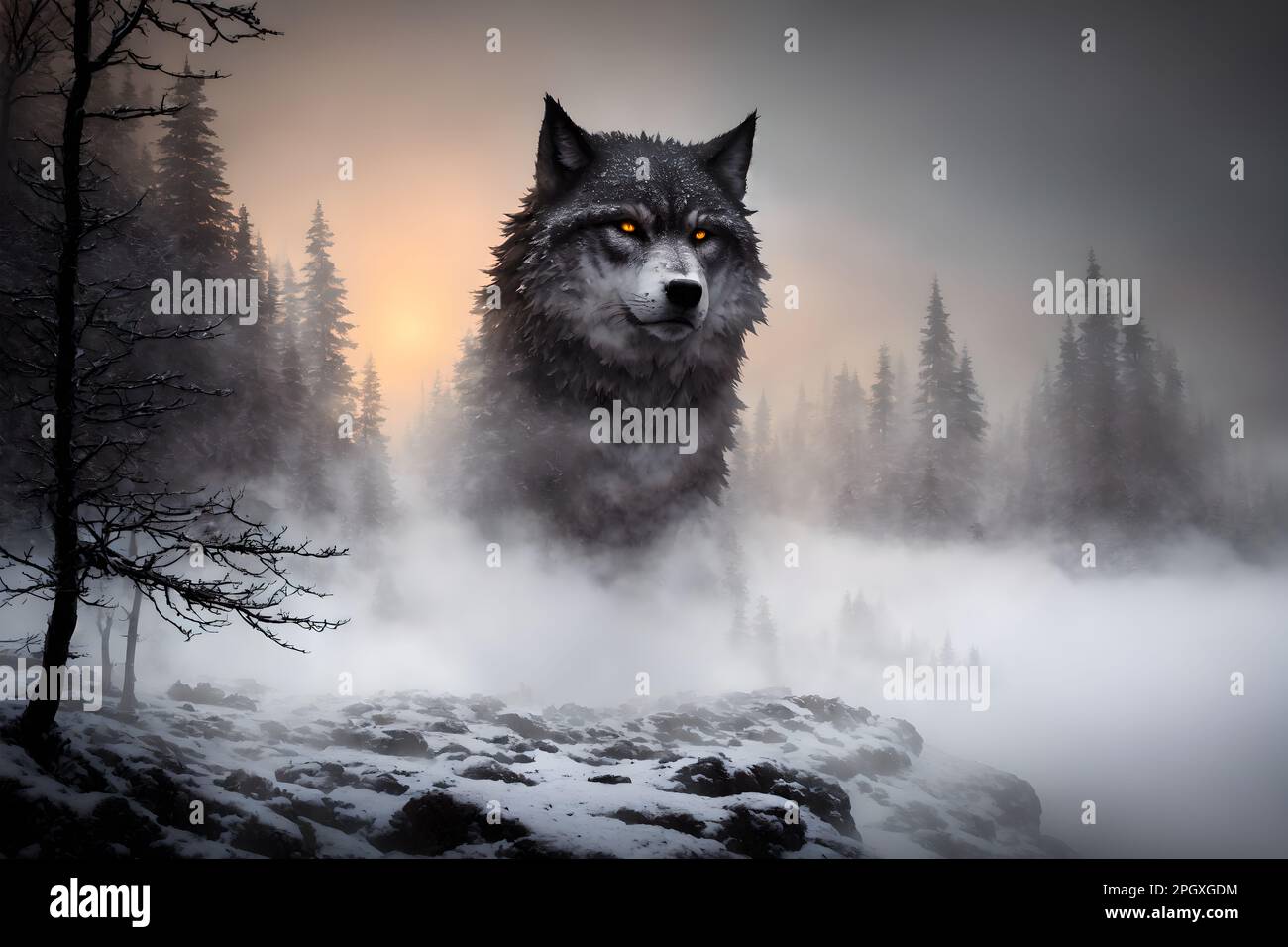 Ai generated wolf hi-res stock photography and images - Alamy