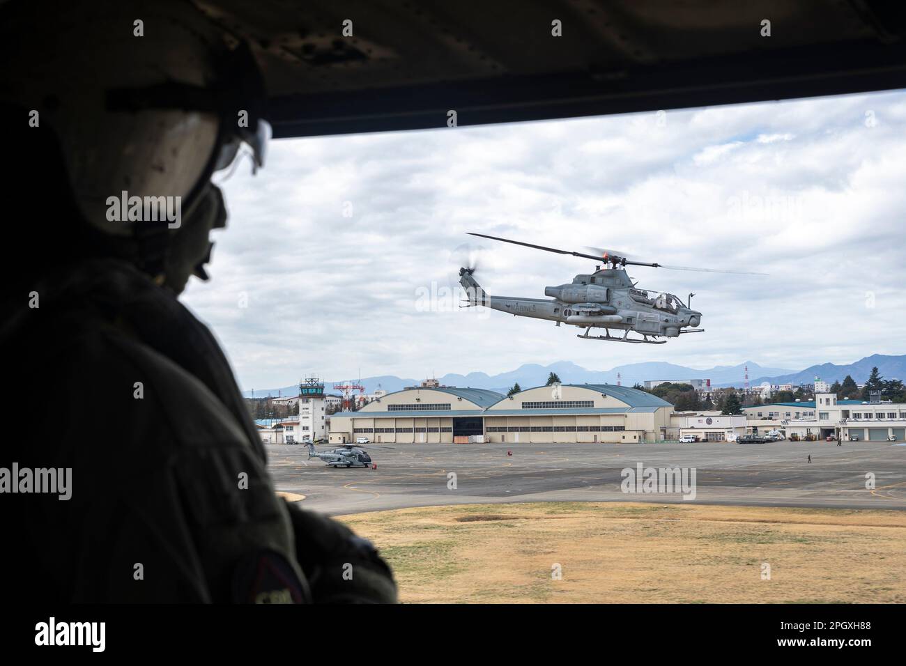 U.S. Marine Corps Lance Cpl. Xander Joslin, a crew chief with Marine ...