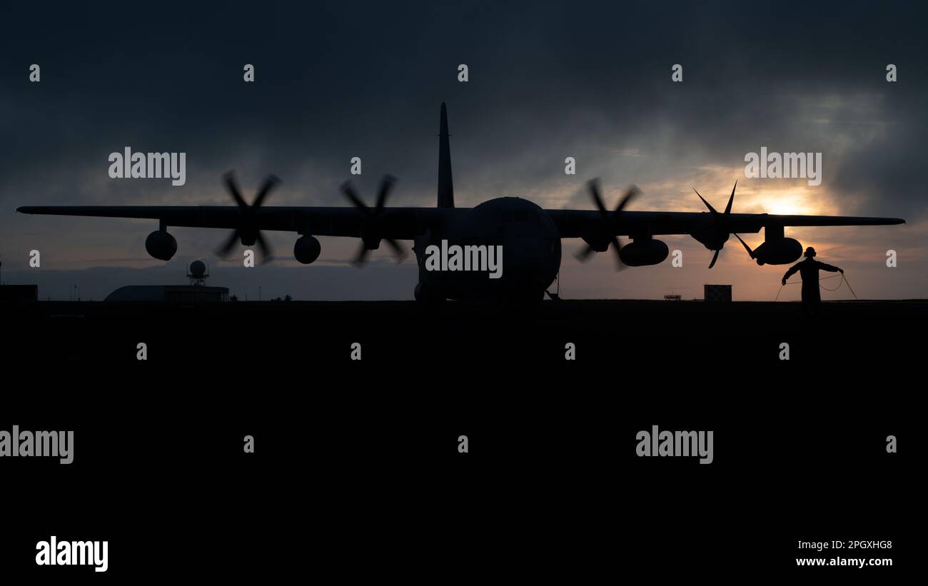 U.S. Marines with Marine Aerial Refueler Transport Squadron 152 conduct ...