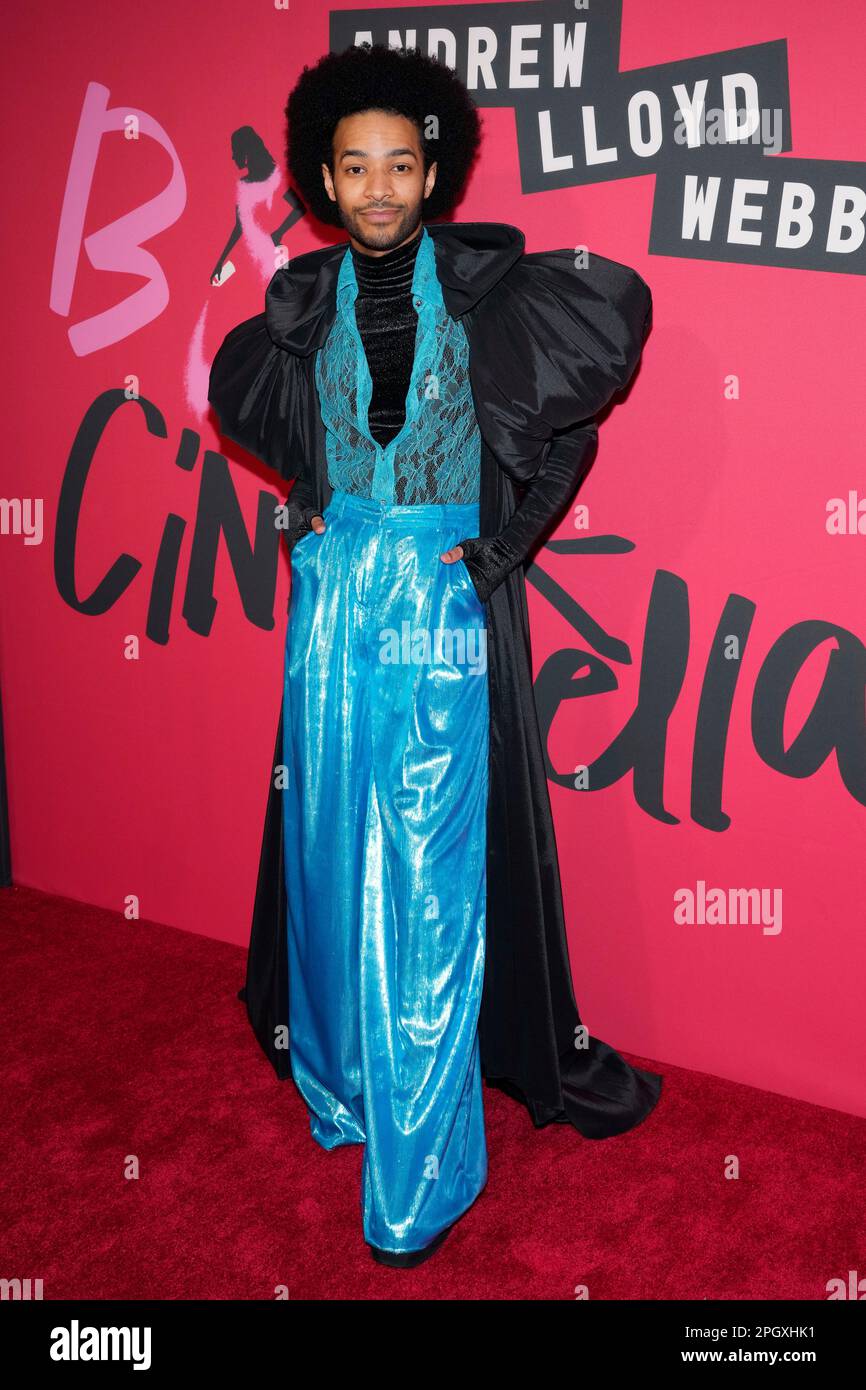 Jordan Dobson attends the "Bad Cinderella" musical opening night at the ...